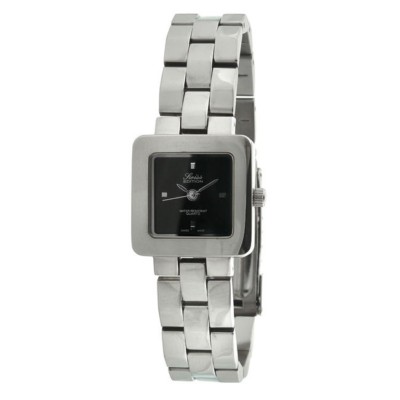 Swiss Edition Women's Silver Square Stainless Steel Quartz Watch | eBay