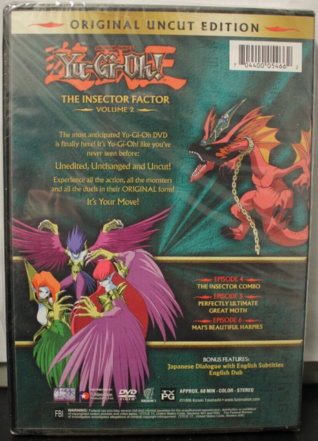 Yu-Gi-Oh: Uncut - Vol. 2: The Insector Combo (DVD, 2004, Uncut) for ...