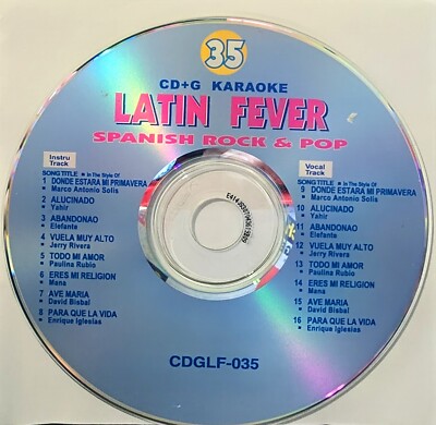 35 LATIN FEVER SPANISH KARAOKE LOT VA | eBay