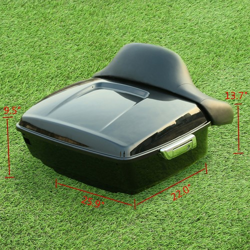King Pack Trunk w/ Backrest Pad Fit For Harley Tour Pak Davidson ...