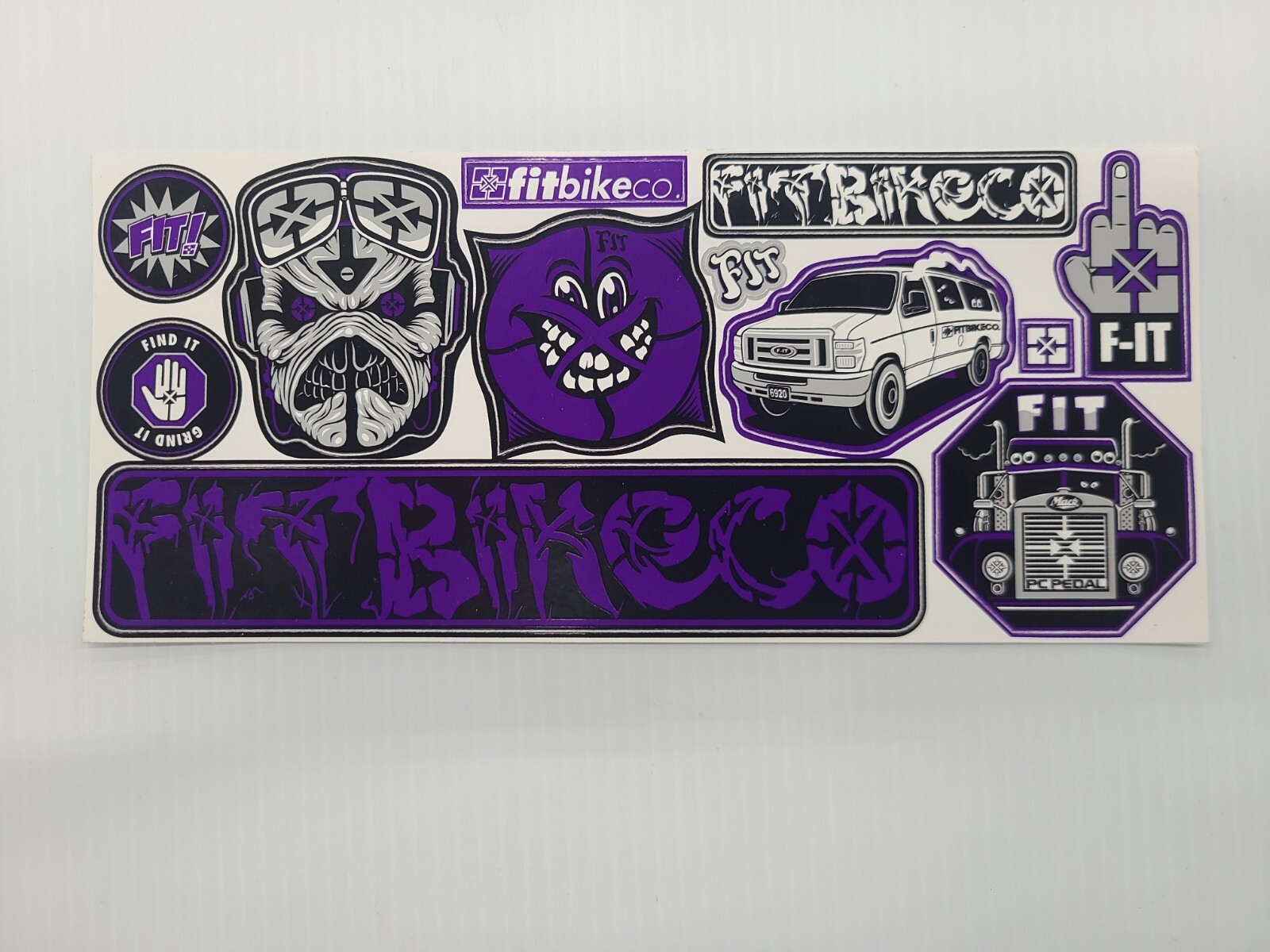 Fit Bike Company Decal Sheet With 12 Stickers | eBay