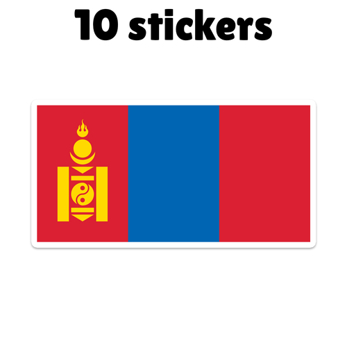Mongolia Flag Sticker Decal Vinyl Fade & Waterproof | eBay