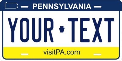 Pennsylvania 2004 Custom State License Plate Personalized 12"x6" Size ...