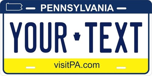 Pennsylvania 2004 Custom State License Plate Personalized 12"x6" Size ...