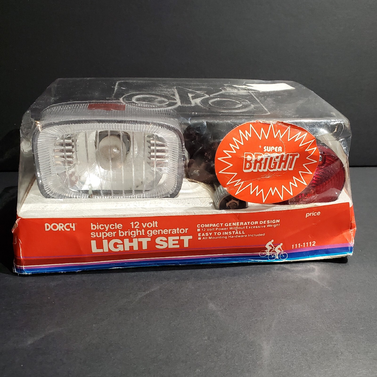 Dorcy Bicycle 12 Volt Super Bright Generator Light Set - Easy Install ...