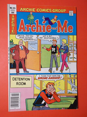 ARCHIE AND ME # 125 - FINE 6.0 - 1981 DETENTION COVER | eBay