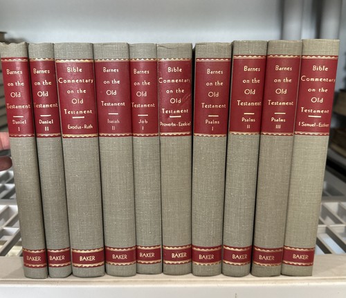 Set of 10 Barnes on the Old Testament Baker Biblical Commentary | eBay