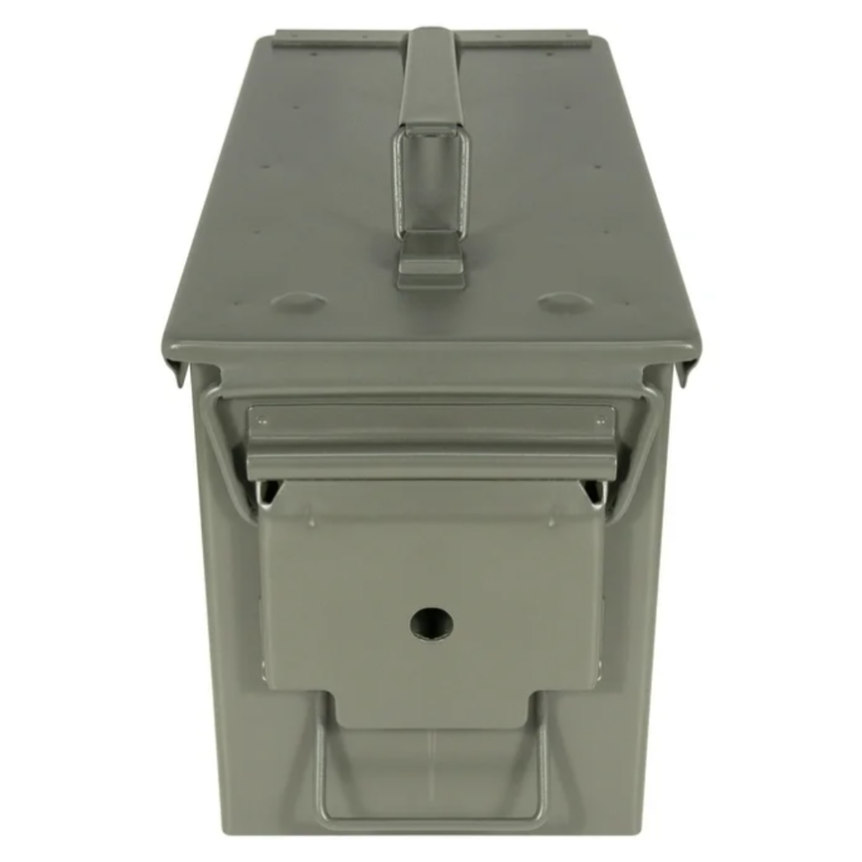 4 pack Strategy 50 Caliber Metal Ammo Storage Box 12" x 6.125" x 7.25 ...