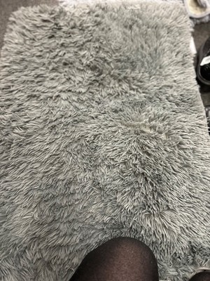 Dark Grey Fluffy Rug - CG R14 | eBay UK