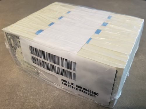 2021 1000 $1 ONE DOLLAR BILLS -(1)SEQ UNCIRCULATED BRICK*FROM BEP BRICK ...