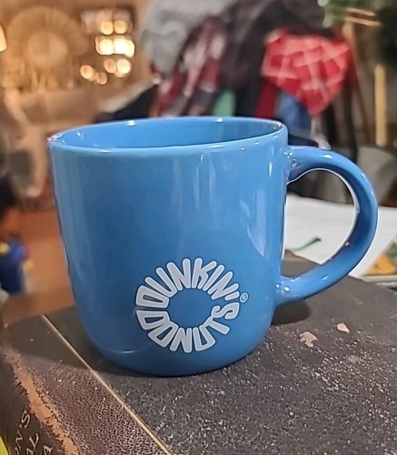 Dunkin Donuts Blue Pearlescent Mug 2014 Cup Logo Doughnut Iridescent | eBay