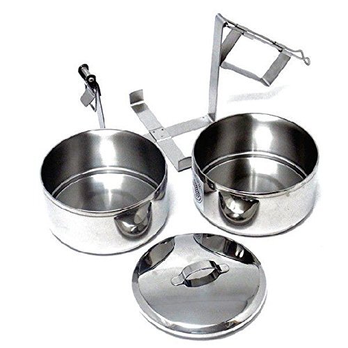 Lunch box two-stage stainless steel lunch box zebra 10cm ZEBRA food ...