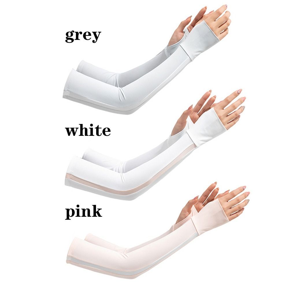 Outdoor Sunscreen Sun Protection Arm Guard Arm Sleeves Elbow Cover Ice ...