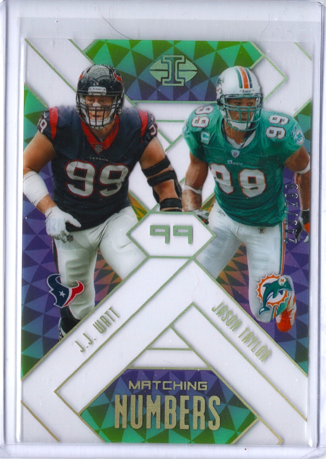 2018+Panini+Illusions+-+Matching+Numbers+Gold+%2318+J.J.+Watt%2C+Jason ...