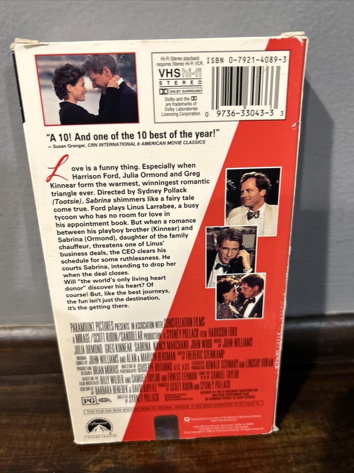 Sabrina (VHS, 1996, Paramount Presentations) 97363304333| eBay