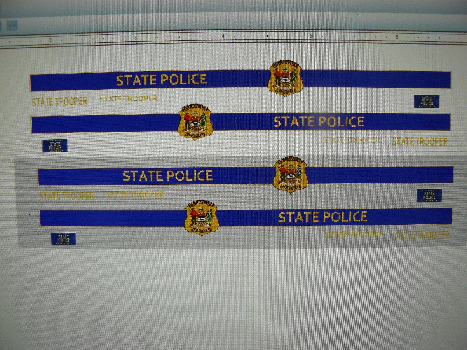 Delaware State Police Old School Patrol Car Decals 1:24 | eBay