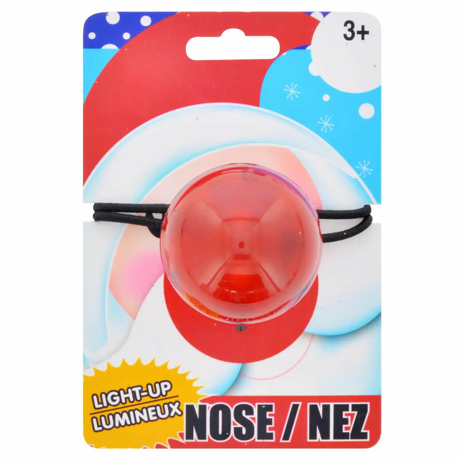 3 Rudolph Light-Up Red Nose w Elastic Strap Ages 3+ And 2 Holiday Style ...