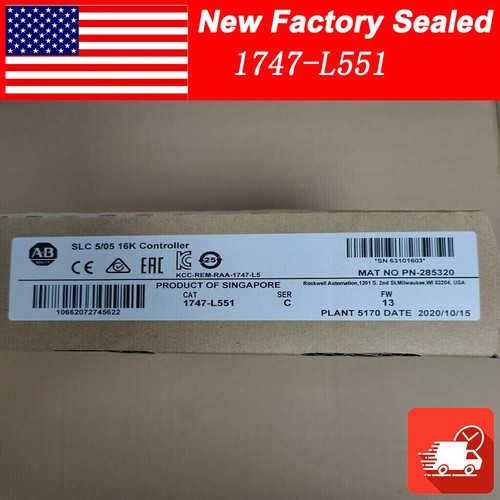 New Factory Sealed AB 1747-L551 SER C SLC 500 5/05 CPU Processor Unit ...