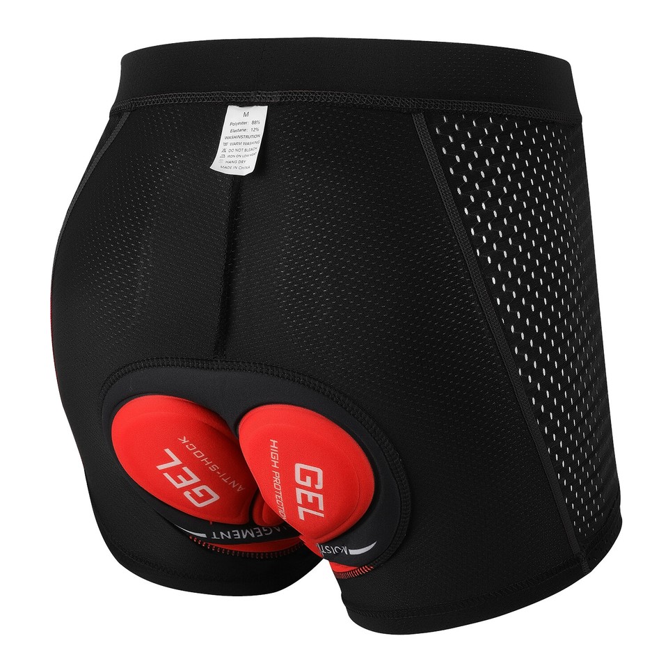 Mens Cycling Shorts 5D Gel Padded Underwear Mountain Bike Bicycle Short Pants | eBay