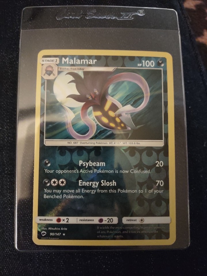 Malamar - 90/147 - Rare - Reverse Holo x1 - SM Burning Shadows | eBay