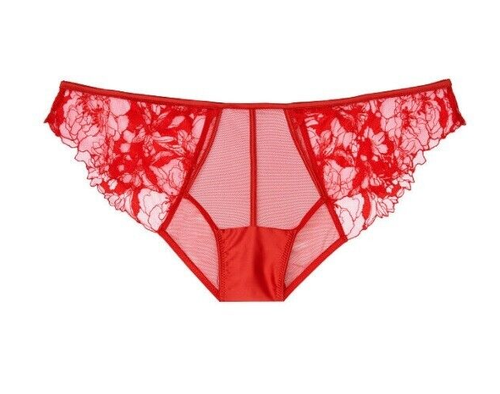 Victoria's Secret Very Sexy Lace Luxe Low-Rise Red Cheeky/Tanga Panty ...