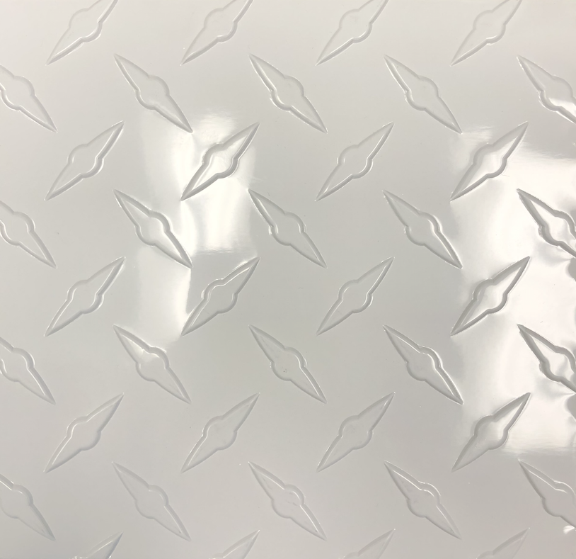 DIAMOND ALUMINUM .025" TREAD PLATE SHEET ROLLS GRAVEL GUARD 1/40 ...