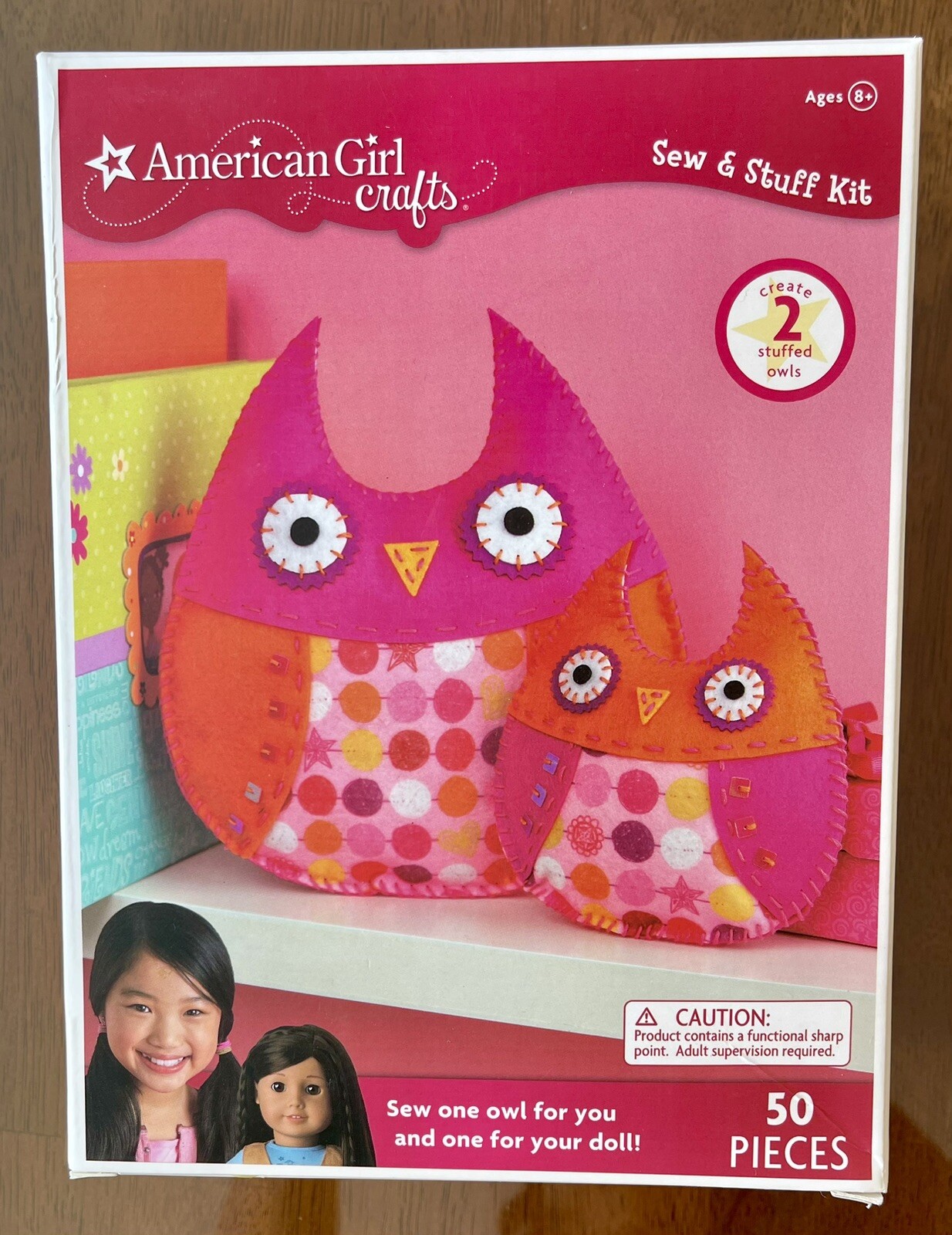 AMERICAN GIRL Crafts Sew & Stuff Kit Create 2 Owls- 1 For You & 1 For ...
