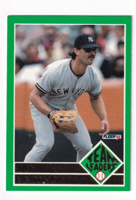 Don Mattingly 1992 Fleer Team Leader ML Baseball Team Leader Card #1 of ...