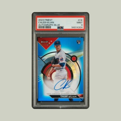 🔥 2023 TOPPS FINEST CALEB KILIAN #CK ROOKIE AUTOGRAPH 🔵 PSA 9 CUBS #137 ...