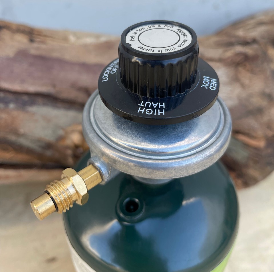 Adjustable Regulator Control Valve Knob 1 Lb Propane Gas LP BBQ Grill ...