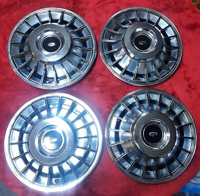 FULL SET VINTAGE ORIGINAL HUBCAPS 1970'S FORD CAR TRUCK HUBCAPS WHEEL ...