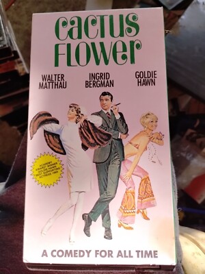 Cactus Flower (VHS) 1969 Walter Matthau, Ingrid Bergman, Goldie Hawn ...