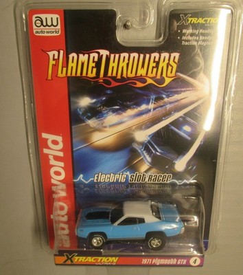 "NEW" AW REL 33 FLAMETHROWERS X TRAC BLUE 1971 PLYMOUTH GTX ULTRA G HO ...