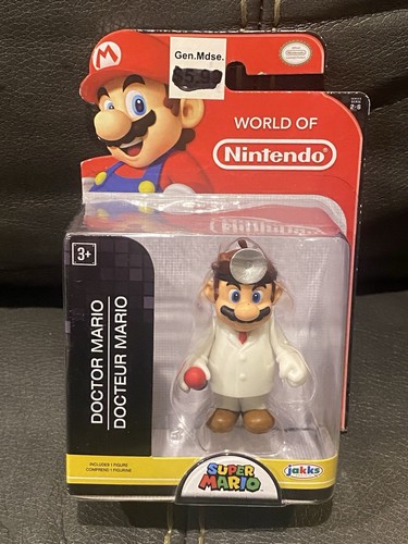 World of Nintendo 2.5" DOCTOR MARIO FIGURE Series 2-6 *NEW* Super Mario ...