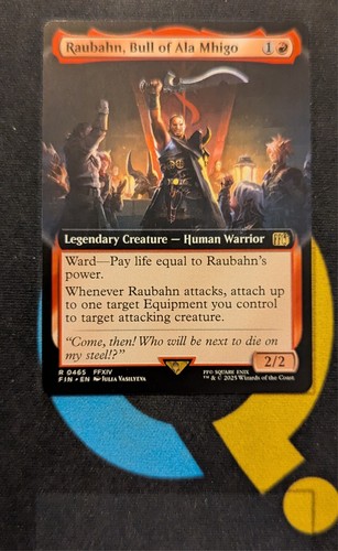 Raubahn, Bull of Ala Mhigo Extended Art Rare Final Fantasy FIN MTG | eBay