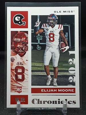 ELIJAH MOORE 2021 CHRONICLES DRAFT ROOKIE JETS G2 | eBay