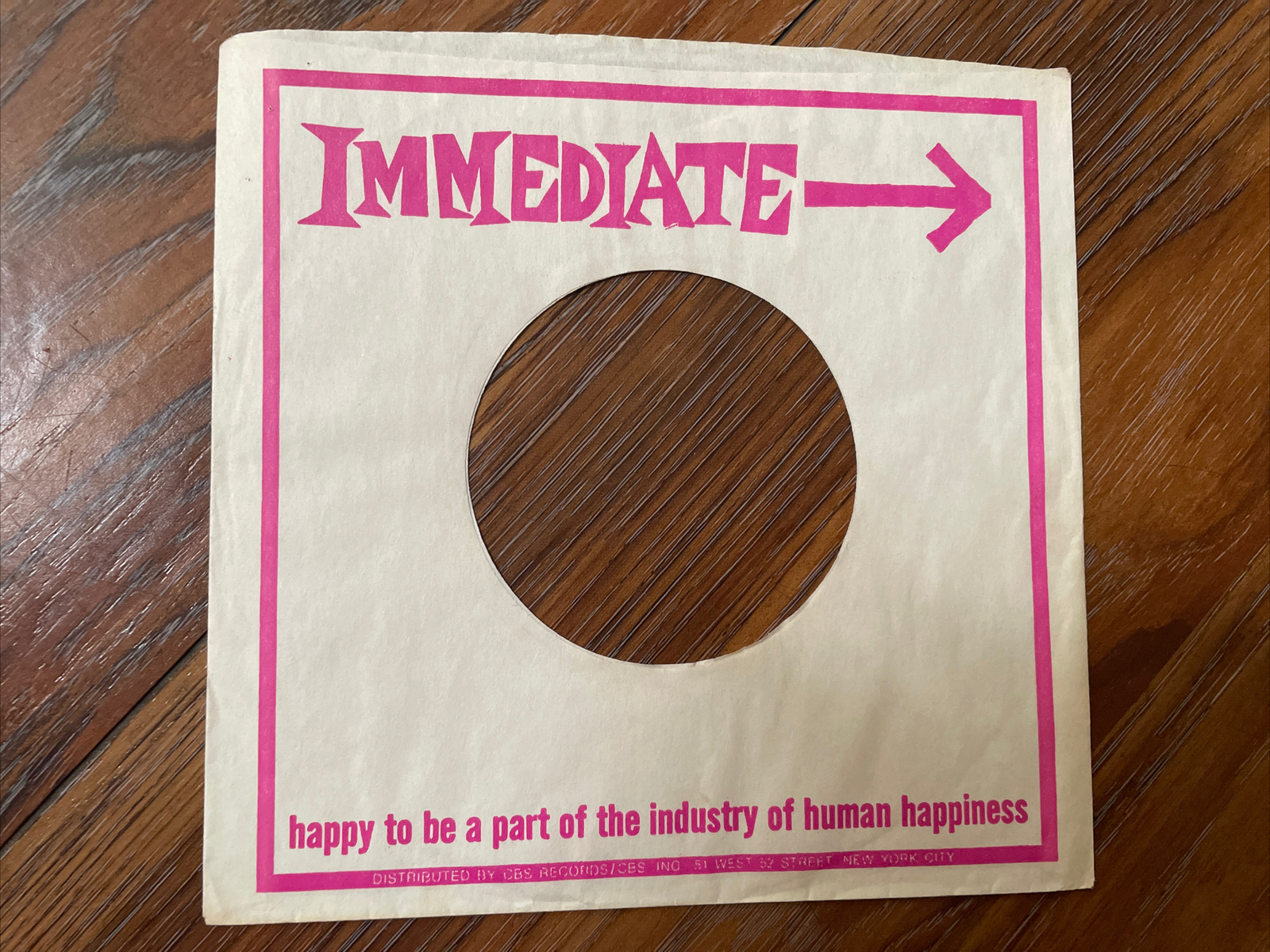 Immediate Records 45 Company Sleeve Small Faces The Nice Humble Pie | eBay