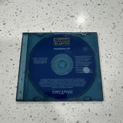 Creative Sound Blaster Live! 24-bit Installation CD | eBay