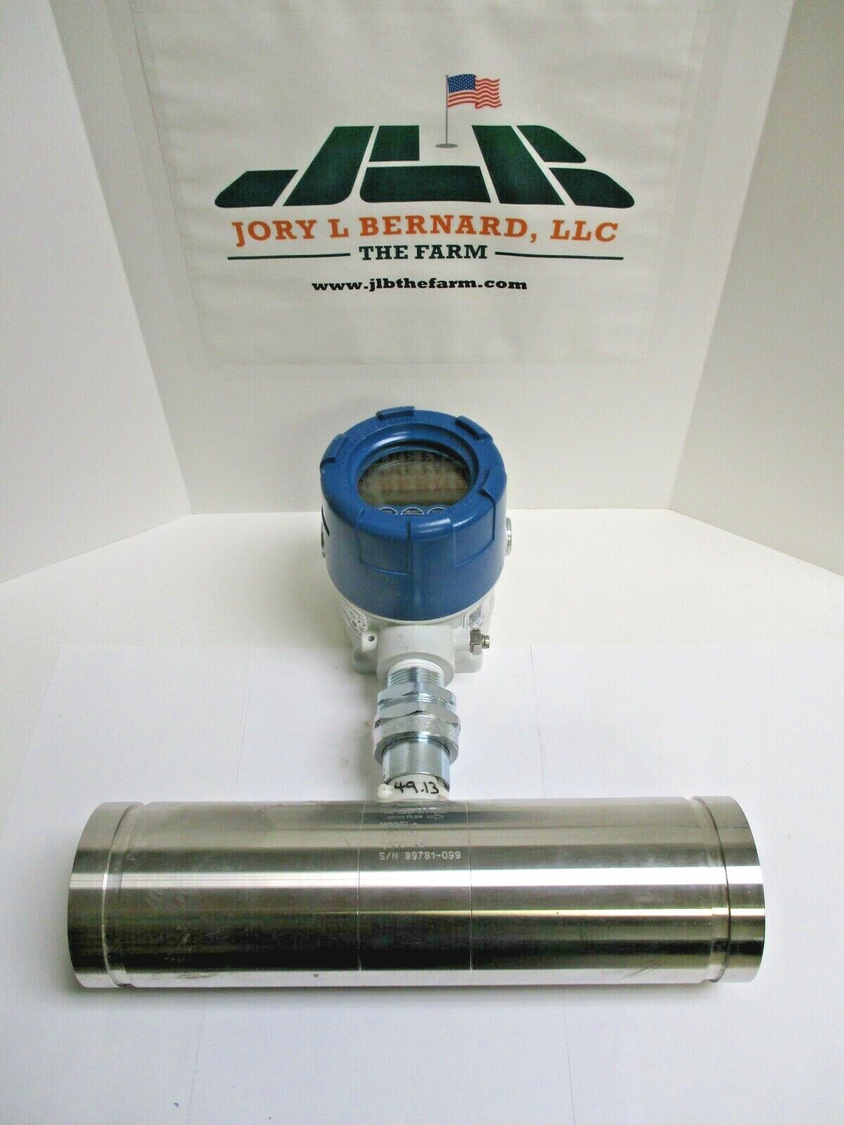 TURBINES INC. E-SERIES FLOW RATE INDICATOR / TOTALIZER WITH 3" TMO300 ...