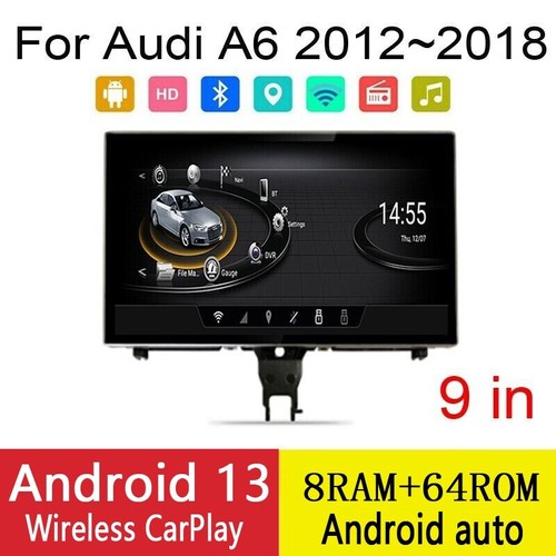 Android 11 Carplay 8+64gb For Audi A6 A7 C7 12~18 8+64 Gps Radio ...