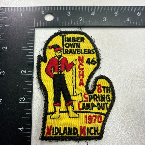 1970 TIMBER TOWN TRAVELERS NCHA CAMPOUT MIDLAND Paul Bunyan Michigan ...