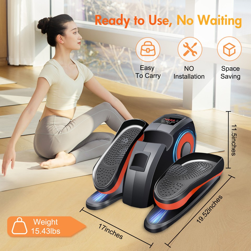 Ellipse Electric Elliptical Machine Under Desk Leg Exerciser Fully ...