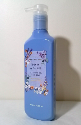 Bath & Body Works DENIM DAISIES Cleansing Gel Hand Soap Wash essential ...