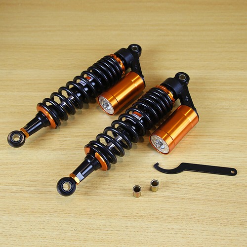 PAIR 13.5'' 340mm Rear Shocks For Honda Yamaha Motorcycle Absorber ...
