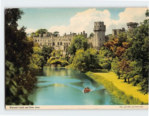 Postcard Warwick Castle from River Avon, Warwick, England | eBay