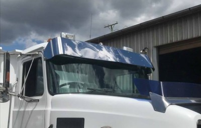 Stainless Steel 10" Drop Sun Visor To Suit New Breed Mack Truck | eBay ...