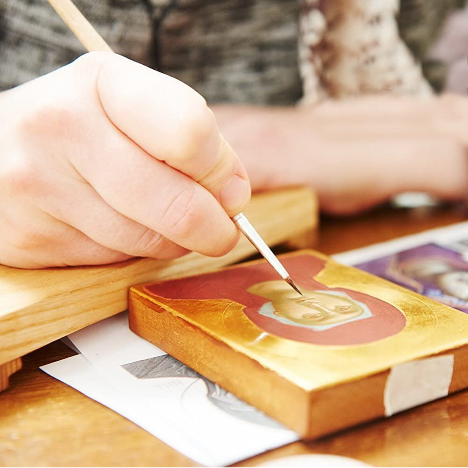 300× Imitation Gold Silver Leaf Sheets Foil Paper for Gilding Craft Art ...