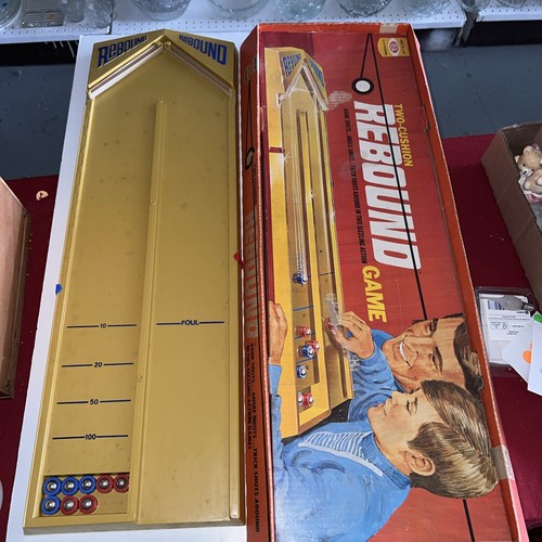 Vintage Ideal Rebound 1970 Two Cushion Shuffleboard Tabletop Action ...