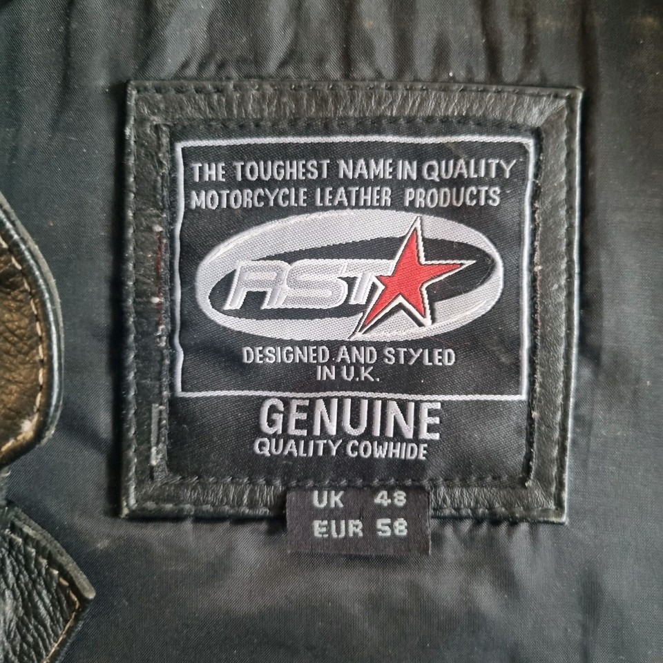 RST Leather Motorcycle Jacket Size UK 48,, Euro 58, See Photo's | eBay UK