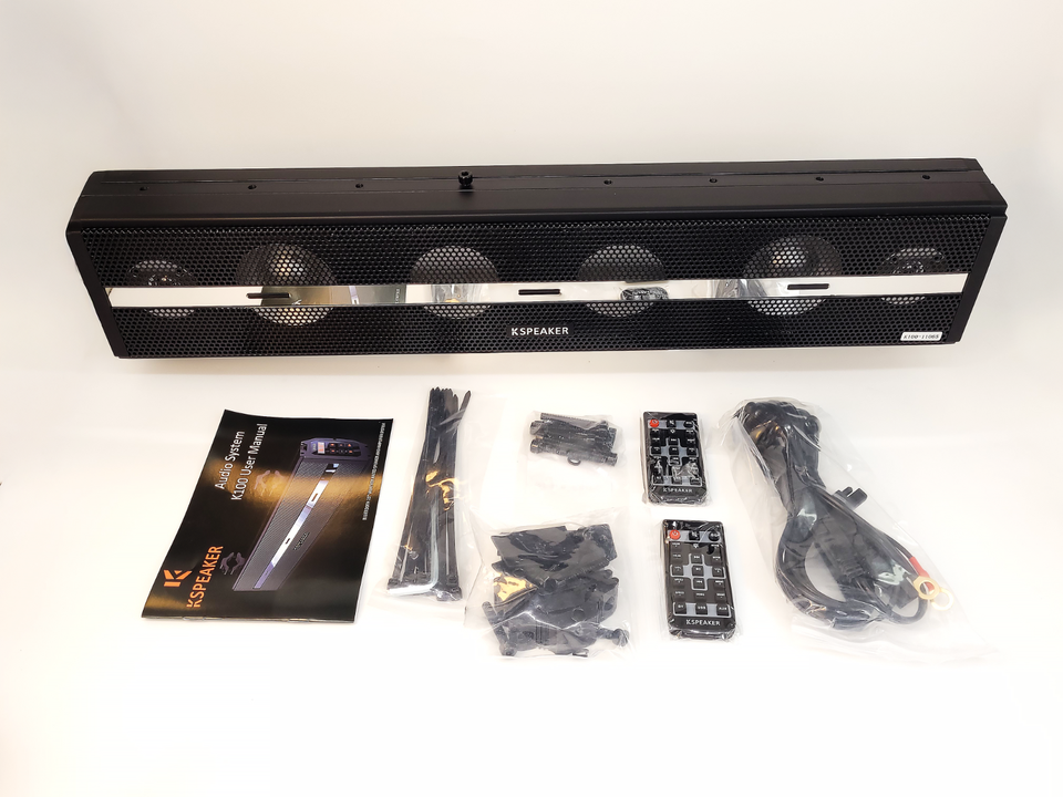 800W 25" UTV Sound Bar Speaker, Boat/ATV/Golf Cart, Waterproof SoundBar ...